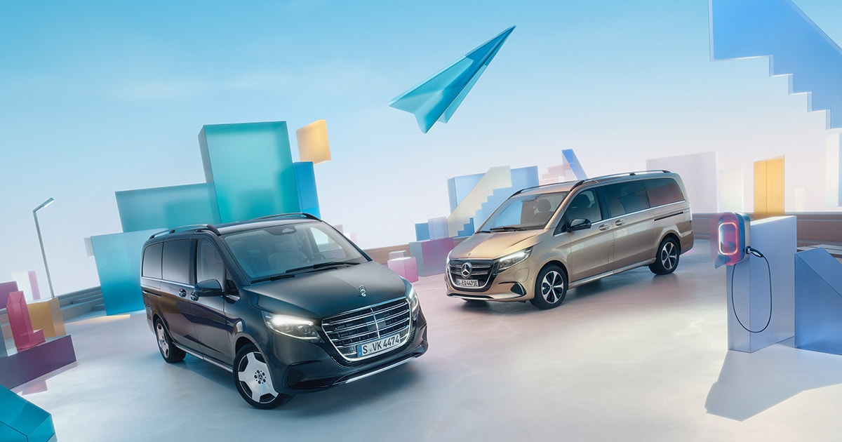 Der neue EQV und die neue V-Klasse von Mercedes-Benz